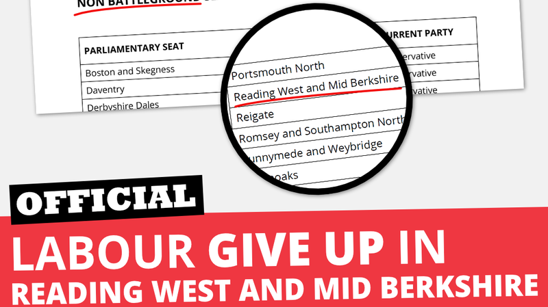 Labour admit Reading West and Mid Berkshire is not a “battleground seat ...
